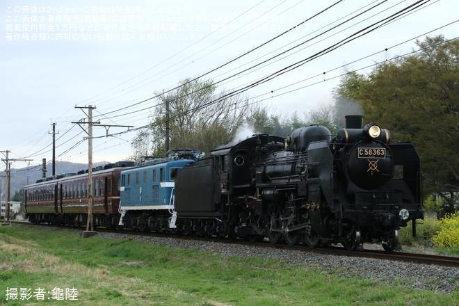 【秩鉄】C58-363とデキ103(ムド)と12系客車2両の試運転 |2nd-train鉄道ニュース