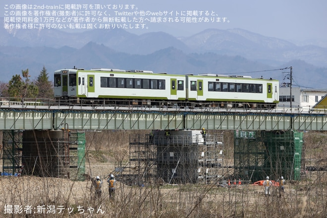 【JR東】キハ112-113+キハ111-113を使用した磐越西線復旧確認試運転 |2nd-train鉄道ニュース