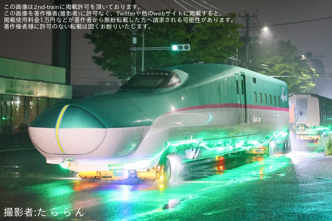 【JR東】E5系U48編成新幹線総合車両センターへ搬入・陸送 |2nd-train鉄道ニュース