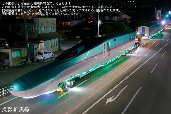 【JR東】E5系U49編成新幹線総合車両センターへ搬入・陸送 |2nd-train鉄道ニュース