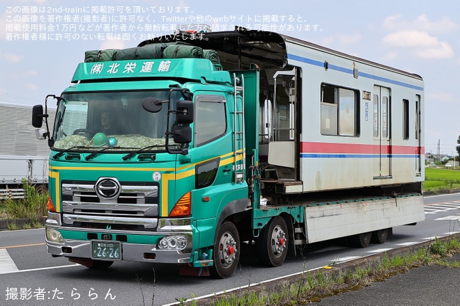 【京成】3400形3438編成 の成田寄りとなる3431号車廃車陸送 |2nd-train鉄道ニュース