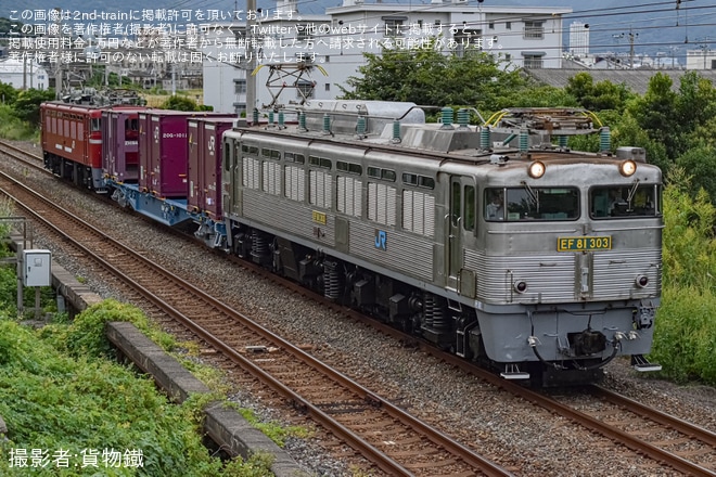 【JR貨】EF81-303とED76-1017が送り込み |2nd-train鉄道ニュース